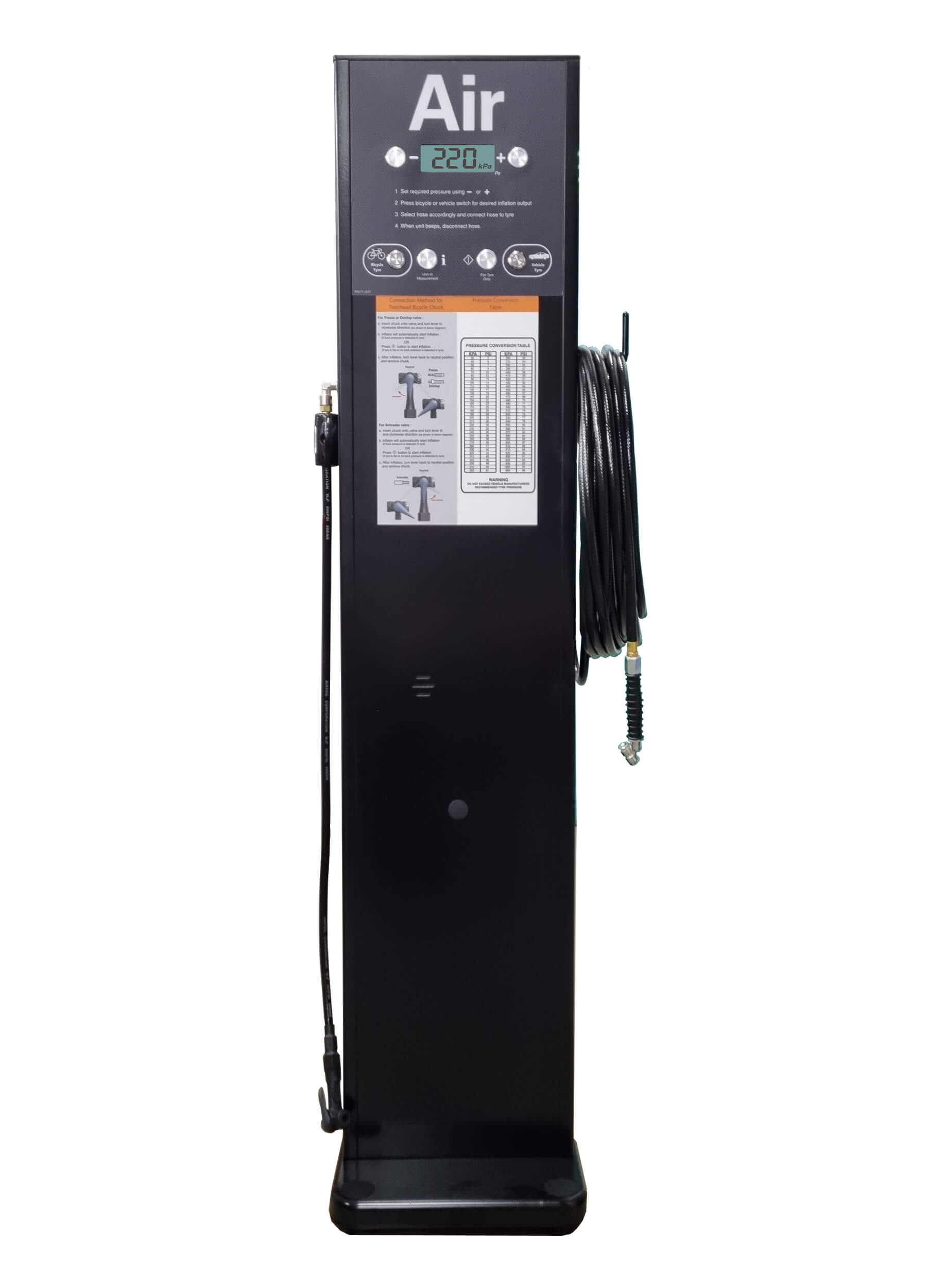 Digital Freestanding Inflators with Bicycle Inflation | Airtec ...